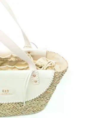 LA CARRIE Raffia Tote Bag