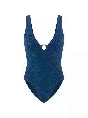 Bond Eye Mara Lurex One-piece Swimsuit - Blue