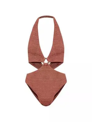 Bond Eye Celeste Cut-out Swimsuit - Brown