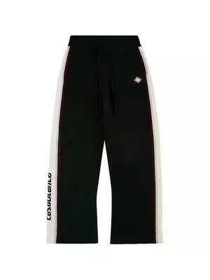 Casablanca Stripe Merino Pants - Black