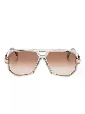 Cazal Geometric-frame Sunglasses - Brown