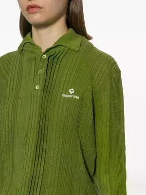 SHUSHU/TONG Linen Ribbed Polo
