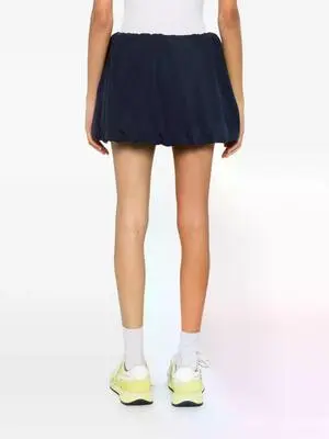 DUNST Bubble-hem Gathered Mini Skirt - Blue