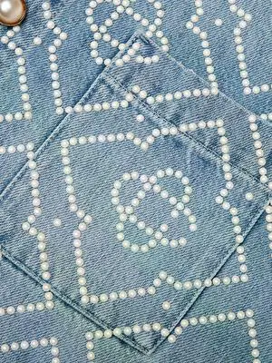 Casablanca Pearl-embellished Monogram Shirt