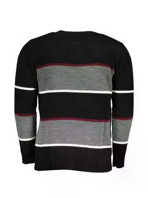 U.S. Grand Horizontal-stripe Crew-neck Sweater