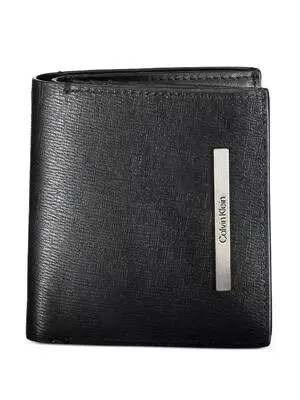 Calvin Klein Logo-plate Bifold Wallet - Black