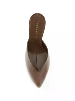 HERBERT LEVINE Pointed-toe Leather Mules