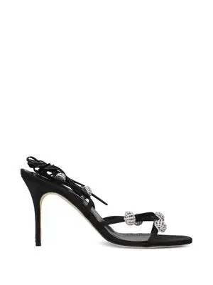 Manolo Blahnik Elsaka Crystal-embellished Sandals