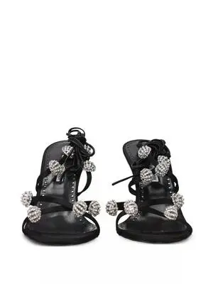 Manolo Blahnik Elsaka Crystal-embellished Sandals