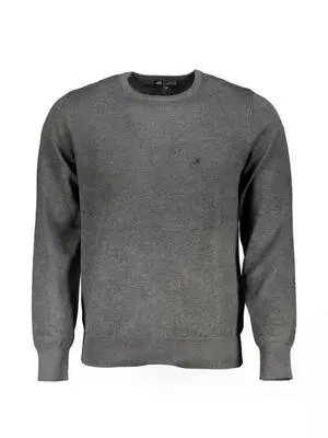 U.S. Grand Embroidered-logo Crew-neck Sweater