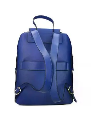 PIQUADRO Leather Suede-panelled Backpack