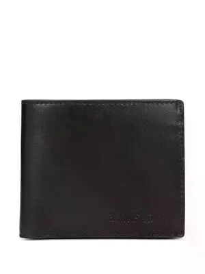 TESTONI Bi-fold Leather Wallet - Black