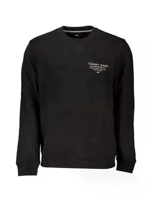 Tommy Hilfiger Logo-print Cotton Sweatshirt - Black