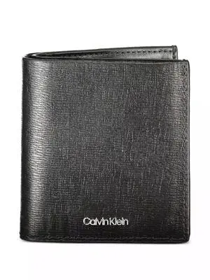 Calvin Klein Textured Leather Wallet - Black