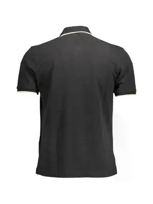 LA MARTINA Logo-embroidered Polo Shirt - Black