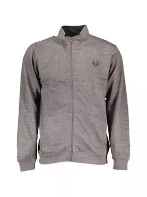 GIAN MARCO VENTURI VINTAGE Logo-embroidered Zip-up Sweatshirt
