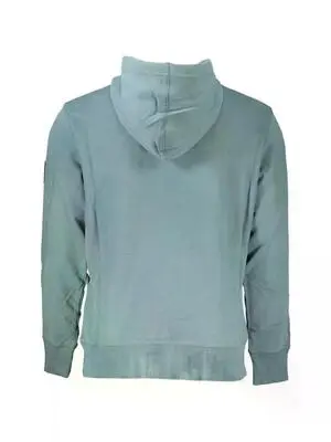 Calvin Klein Cotton Hoodie With Logo Patch - Blue
