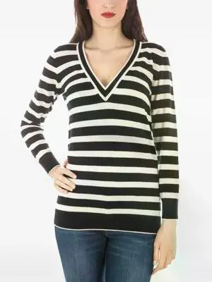 Fred Perry Striped V-neck Sweater