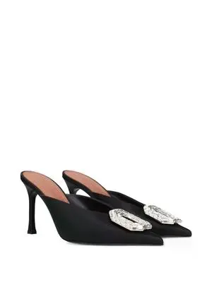 Amina Muaddi Begum Crystal-embellished Mules