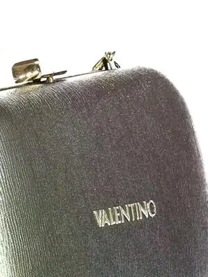MARIO VALENTINO Metallic-finish Clutch Bag