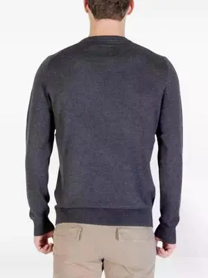 LYLE & SCOTT Logo-patch Cotton Sweater - Grey