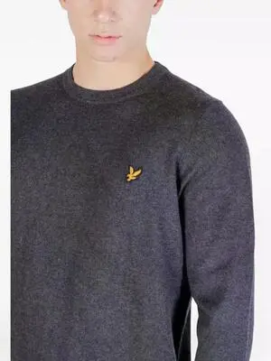 LYLE & SCOTT Logo-patch Cotton Sweater - Grey