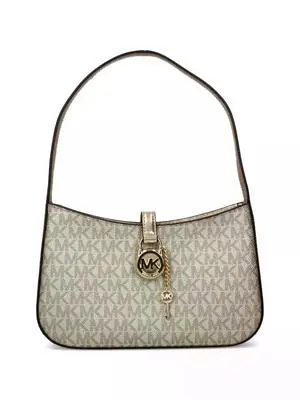 Michael Kors Monogram Tote Bag With Padlock Detail