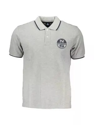 NORTH SAILS Logo-print Cotton Polo Shirt - Grey