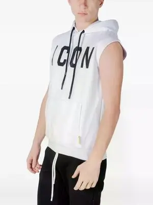 ICON BRAND Drawstring Sleeveless Hoodie