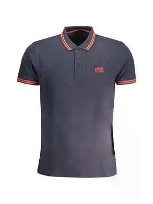 Roberto Cavalli Tipped Polo Shirt - Blue