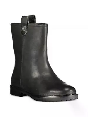 Ralph Lauren Logo-plaque Leather Boots