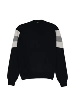 Herno Chevron-pattern Sweater - Blue