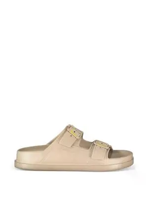 BLAUER. Buckled Flat Sandals