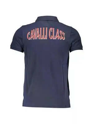 Roberto Cavalli Logo-patch Polo Shirt - Blue