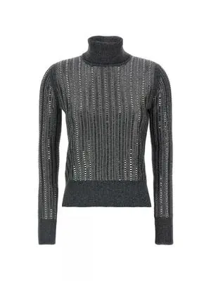 Ermanno Scervino Open-knit Roll-neck Sweater