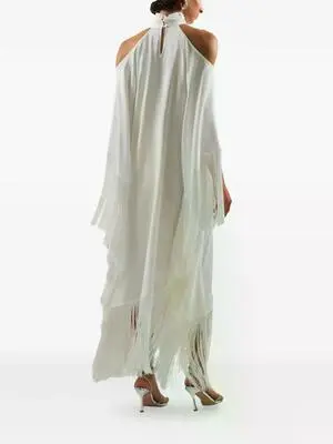 TALLER MARMO Divina Fringe-trimmed Kaftan Dress