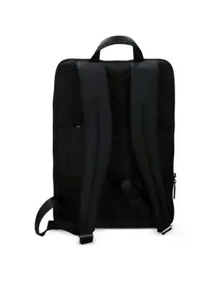 PIQUADRO Leather-trimmed Panelled Backpack