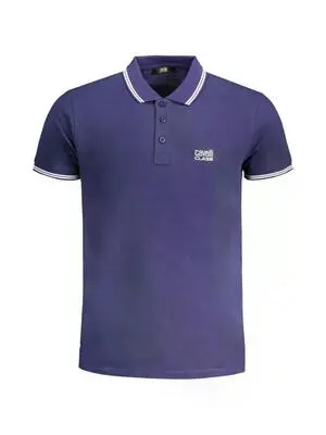 Roberto Cavalli Logo-embroidered Striped-trim Polo Shirt