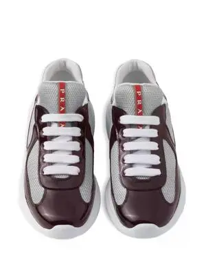 Prada America's Cup Biker Fabric Sneakers - Grey