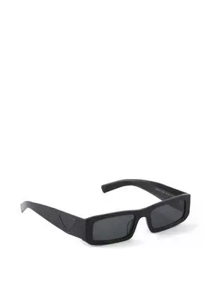 Prada Sunglasses With Triangle Logo - Black