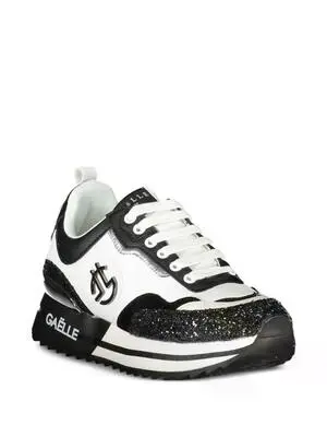 GAELLE PARIS Glitter-detail Platform Sneakers