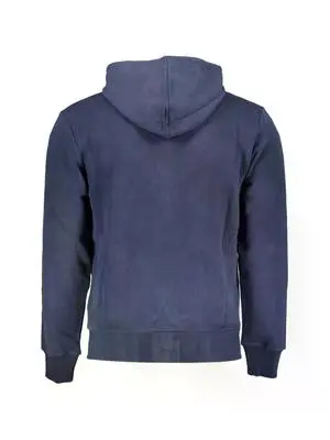 LA MARTINA Zip-up Logo Hoodie - Blue