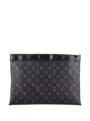LOUIS VUITTON Discovery Pochette Monogram Eclipse Canvas Gm Pouch