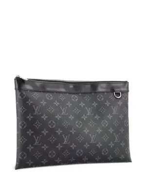 LOUIS VUITTON Discovery Pochette Monogram Eclipse Canvas Gm Pouch