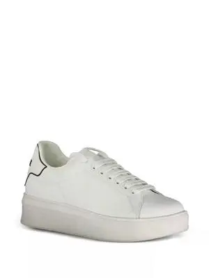 GAELLE PARIS Lace-up Sneakers - White
