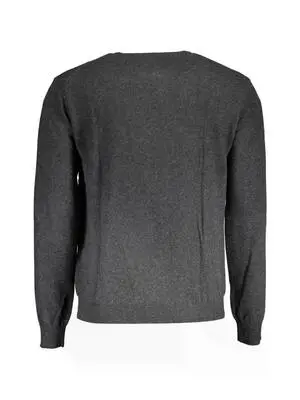 LA MARTINA Embroidered-logo Crew-neck Jumper - Grey