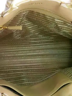 Prada Symbole Shopper Jacquard Large Tote Bag - Neutrals