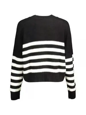 Desigual Embroidered Stripe-pattern Sweater