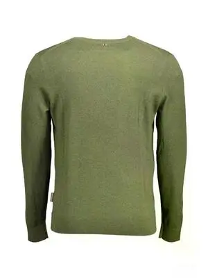 NAPAPIJRI Logo-patch Crew-neck Sweater - Green