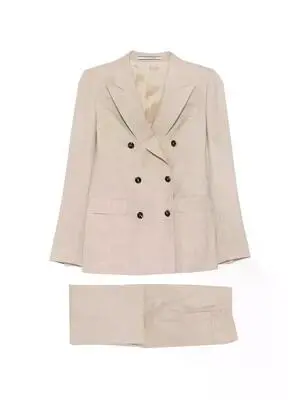 Tagliatore Double-breasted Suit - Neutrals